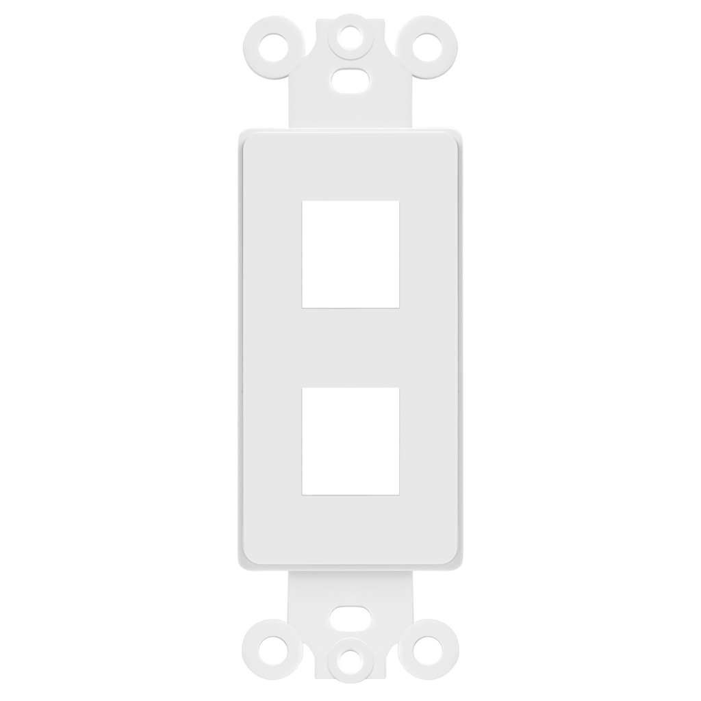2-Port Decorator Data Wall Plate Insert - Wiring Devices, Lighting ...