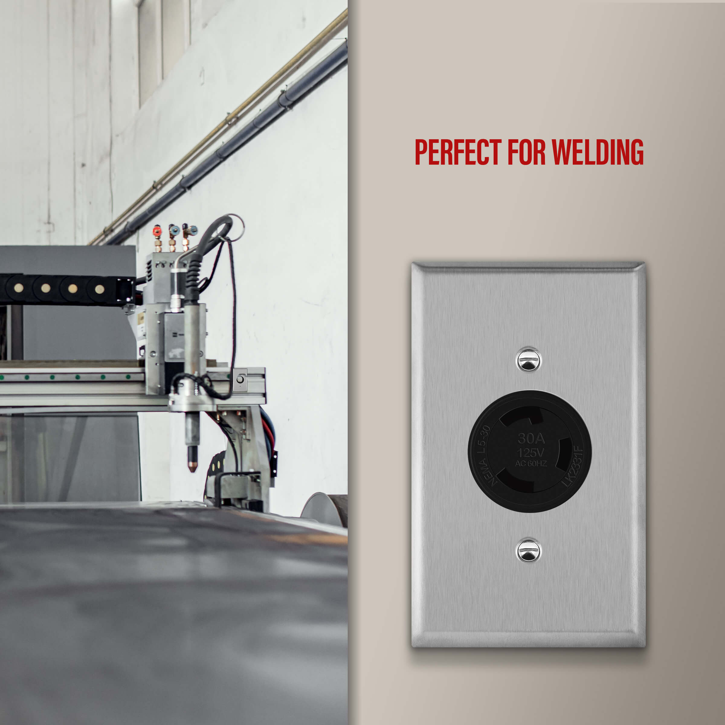 NEMA L5-30R Locking Receptacle, 30A/125V | TOPGREENER