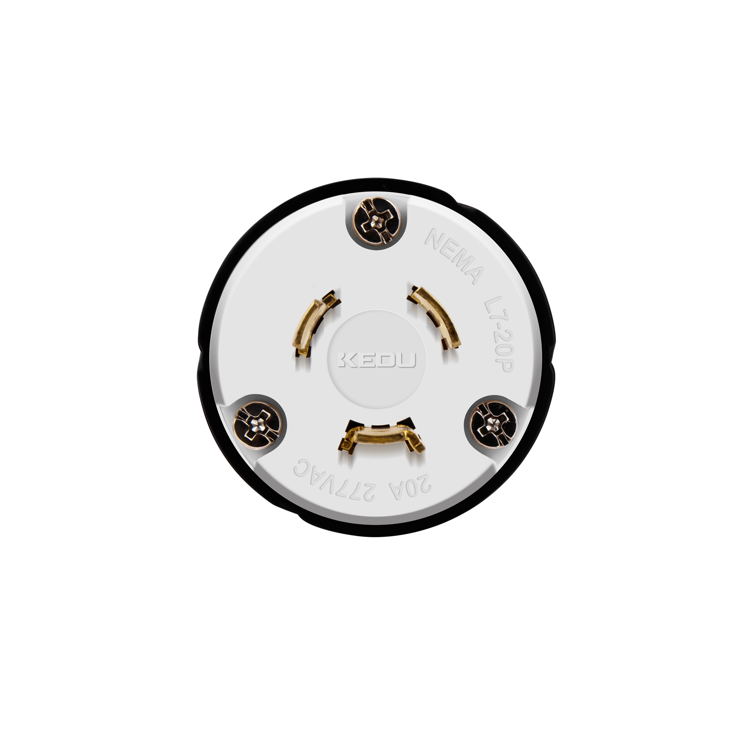 ENERLITES Locking Cord Connector, NEMA L7-20C, 20A 277VAC, Industrial ...