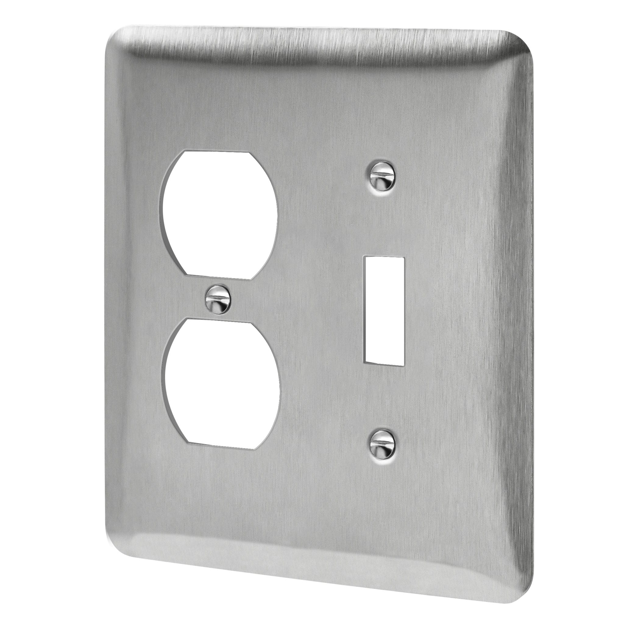 2-Gang Midsize Combination Metal Wall Plate | TOPGREENER