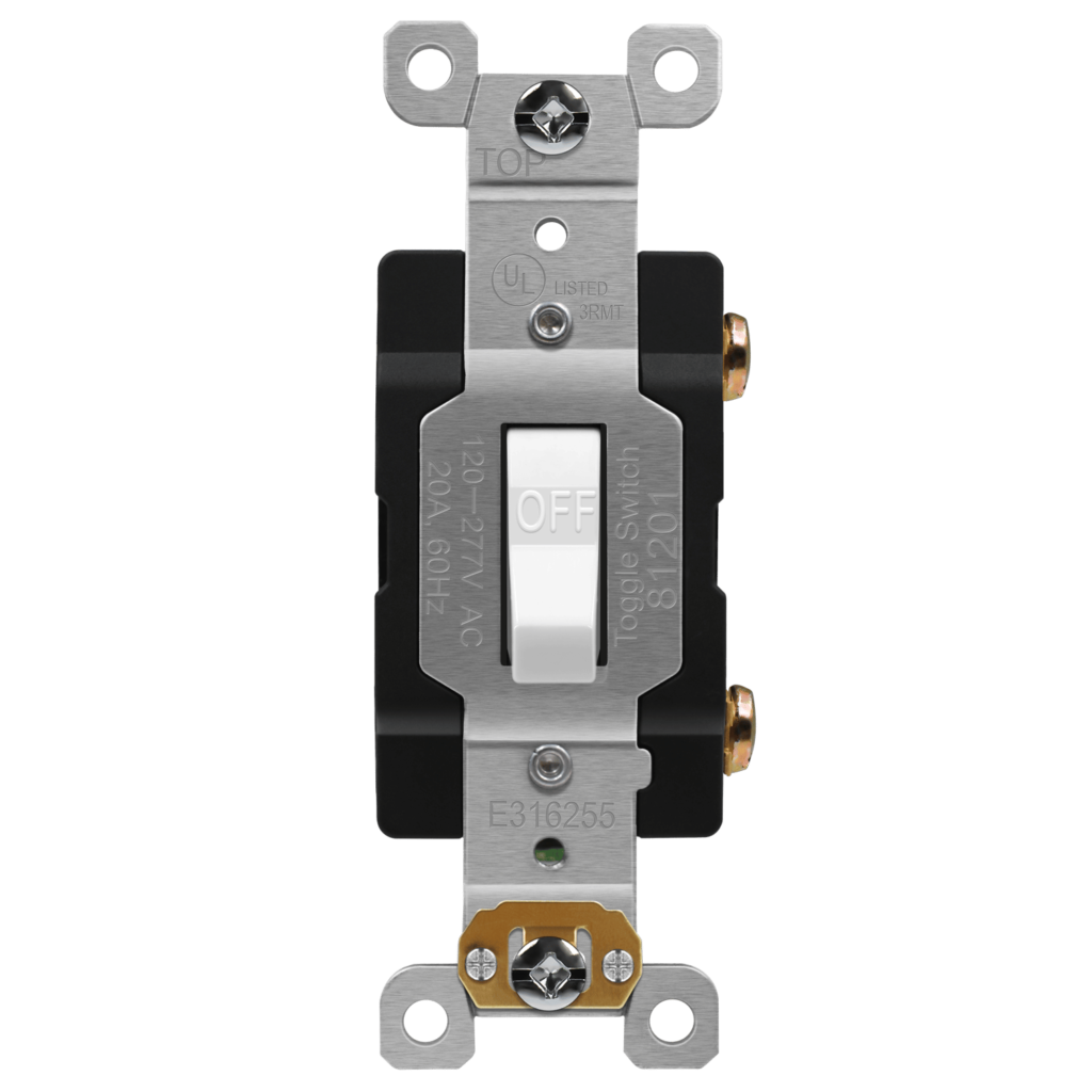 Antimicrobial Toggle Light Switch Single Pole, Commercial Grade ...