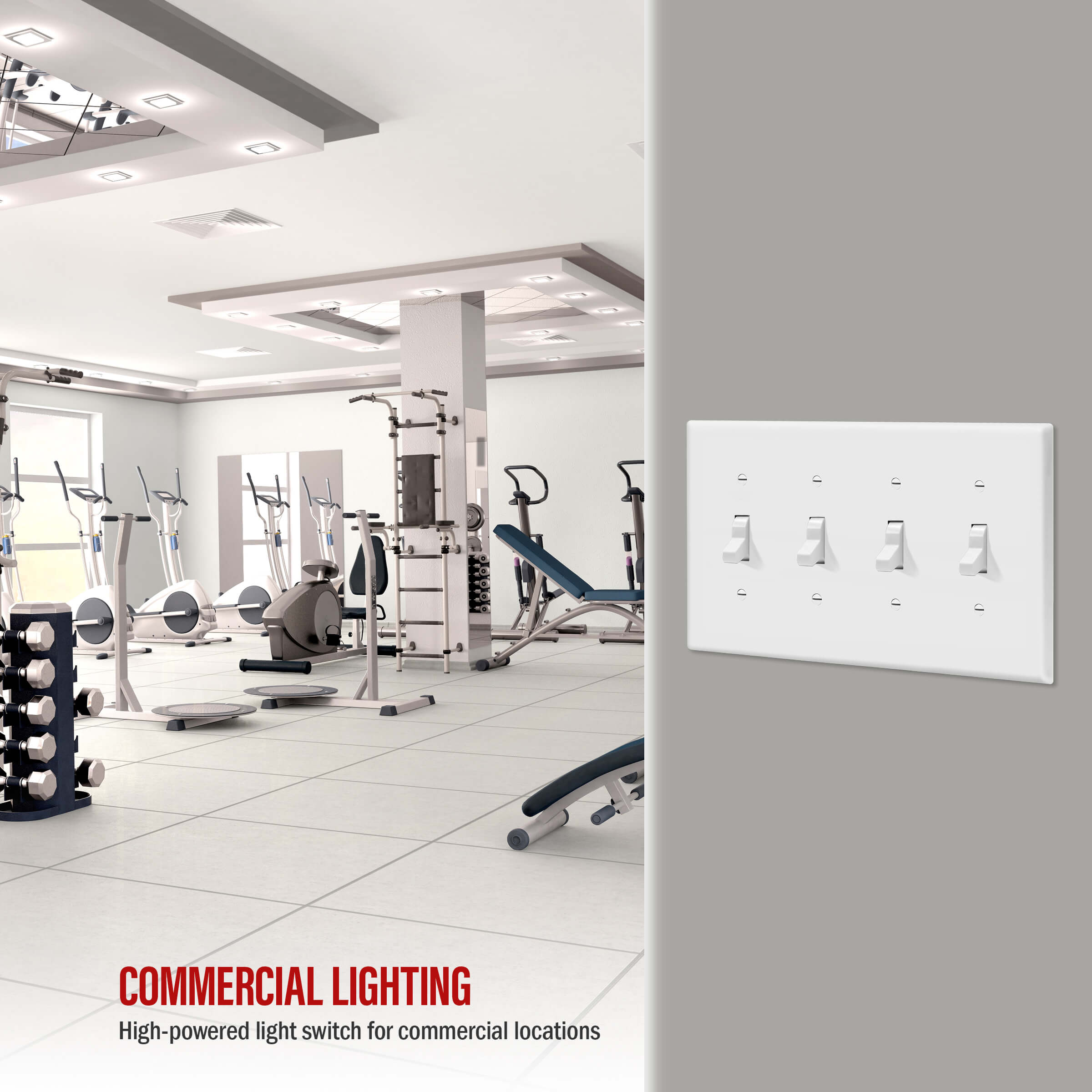 Heavy Duty Commercial Toggle Switch 4-Way | TOPGREENER