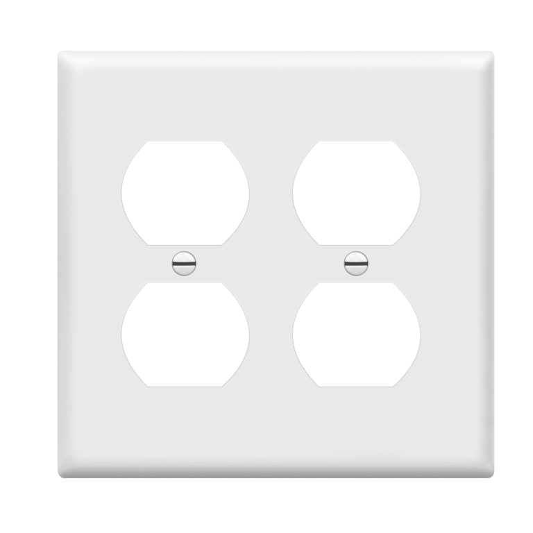 2-Gang Duplex Outlet Wall Plate - Wiring Devices, Lighting Controls ...