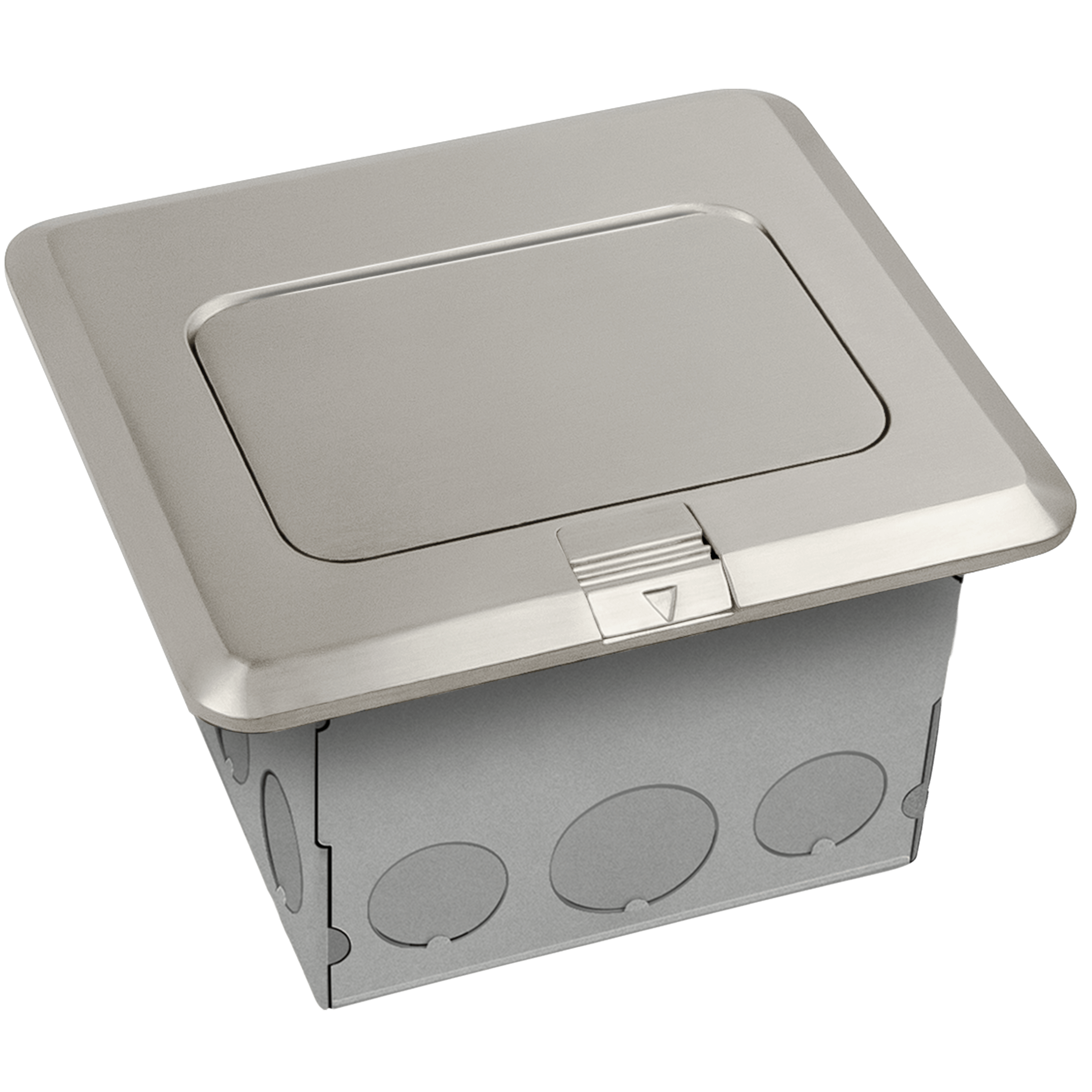 Pop-Up Square Floor Box Kit Nickel Plated Brass| TOPGREENER