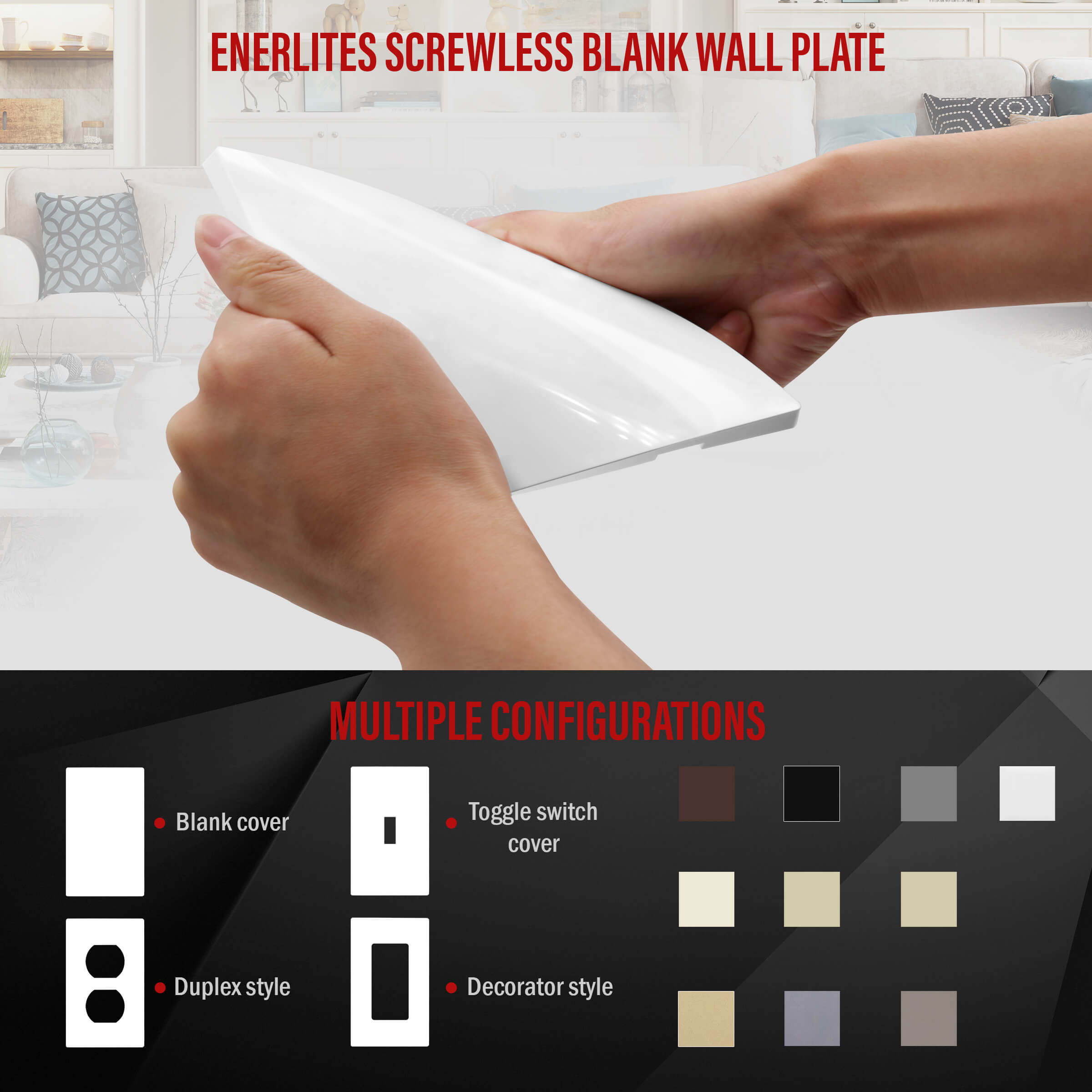 Double Blank Device Wall Plate | TOPGREENER