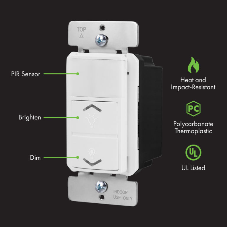 Motion Sensor Light Switch with Dimming | TOPGREENER