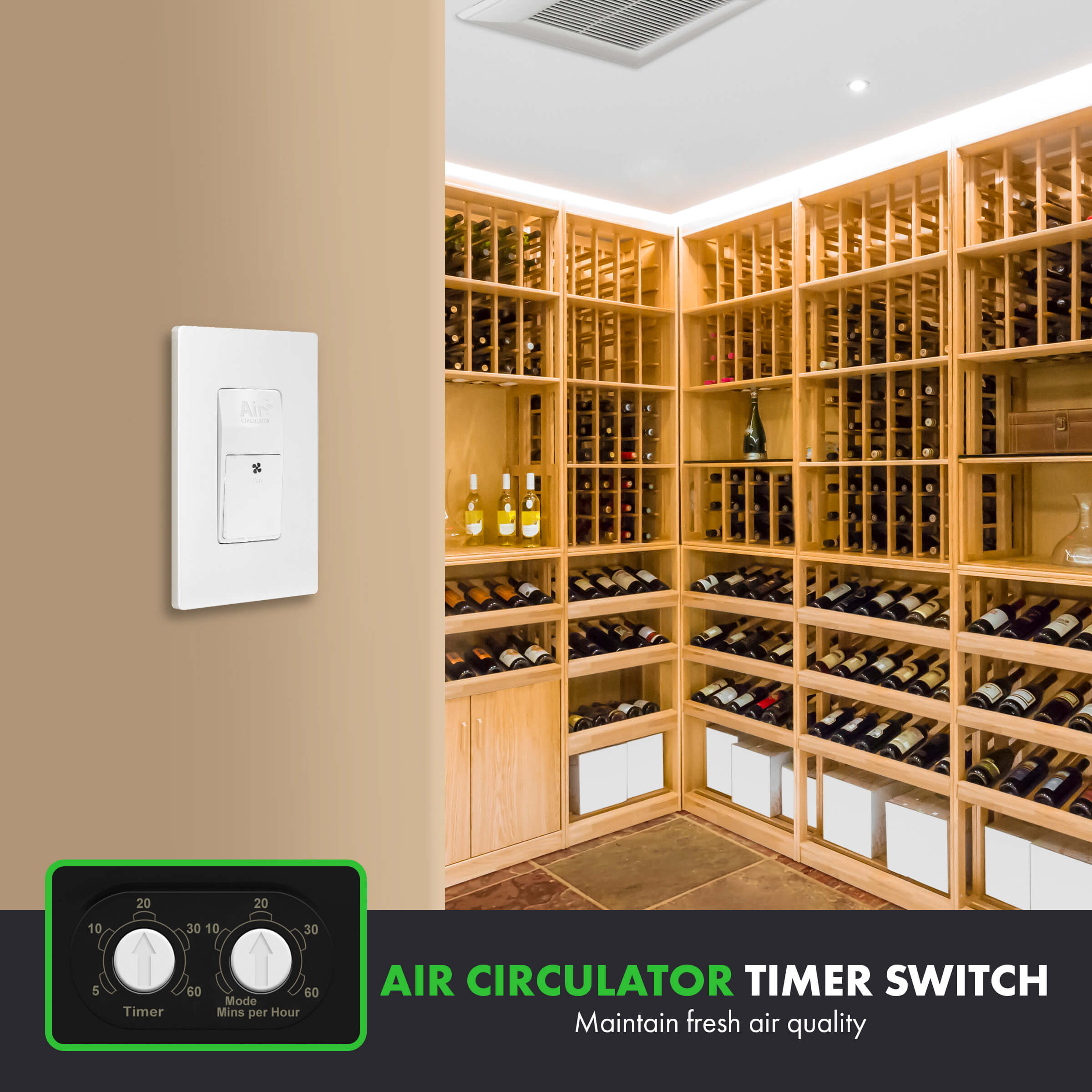 Air Circulator Fan Timer Switch | TOPGREENER