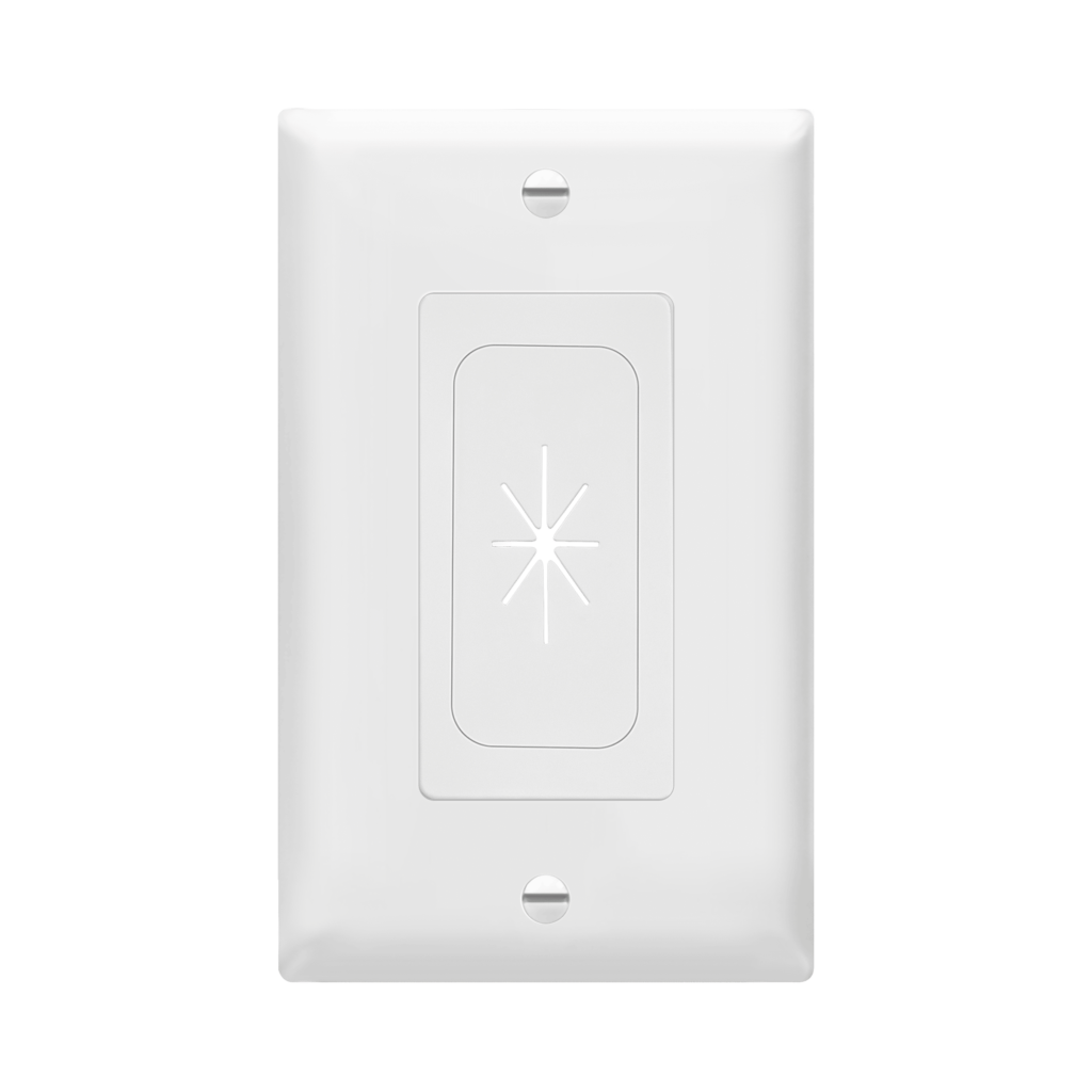 TOPGREENER Flexible Rubber Pass-Through Wall Plate | $6.19