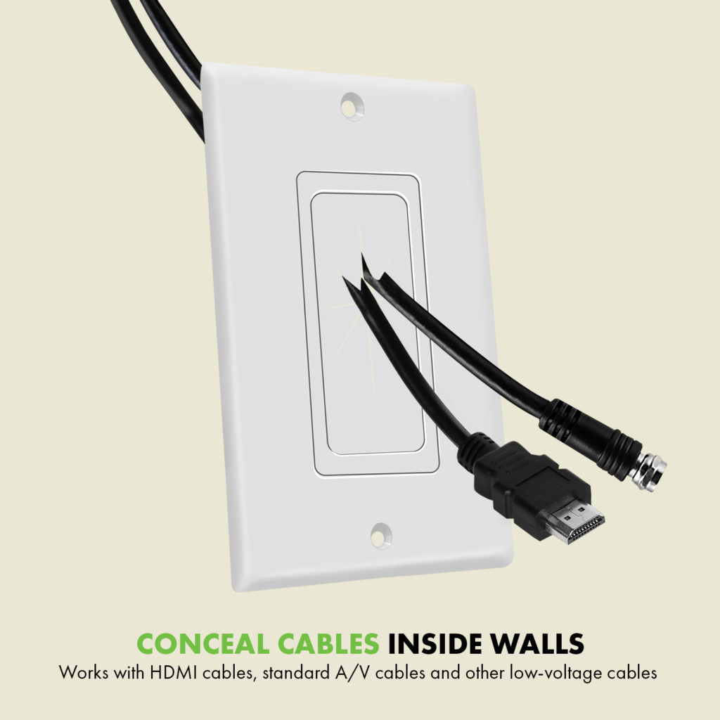 TOPGREENER Flexible Rubber Pass-Through Wall Plate | $6.19
