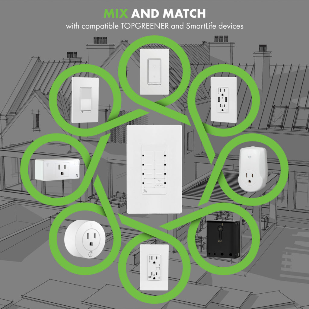 Smart Light Switch Wi-Fi Scene Controller | TOPGREENER