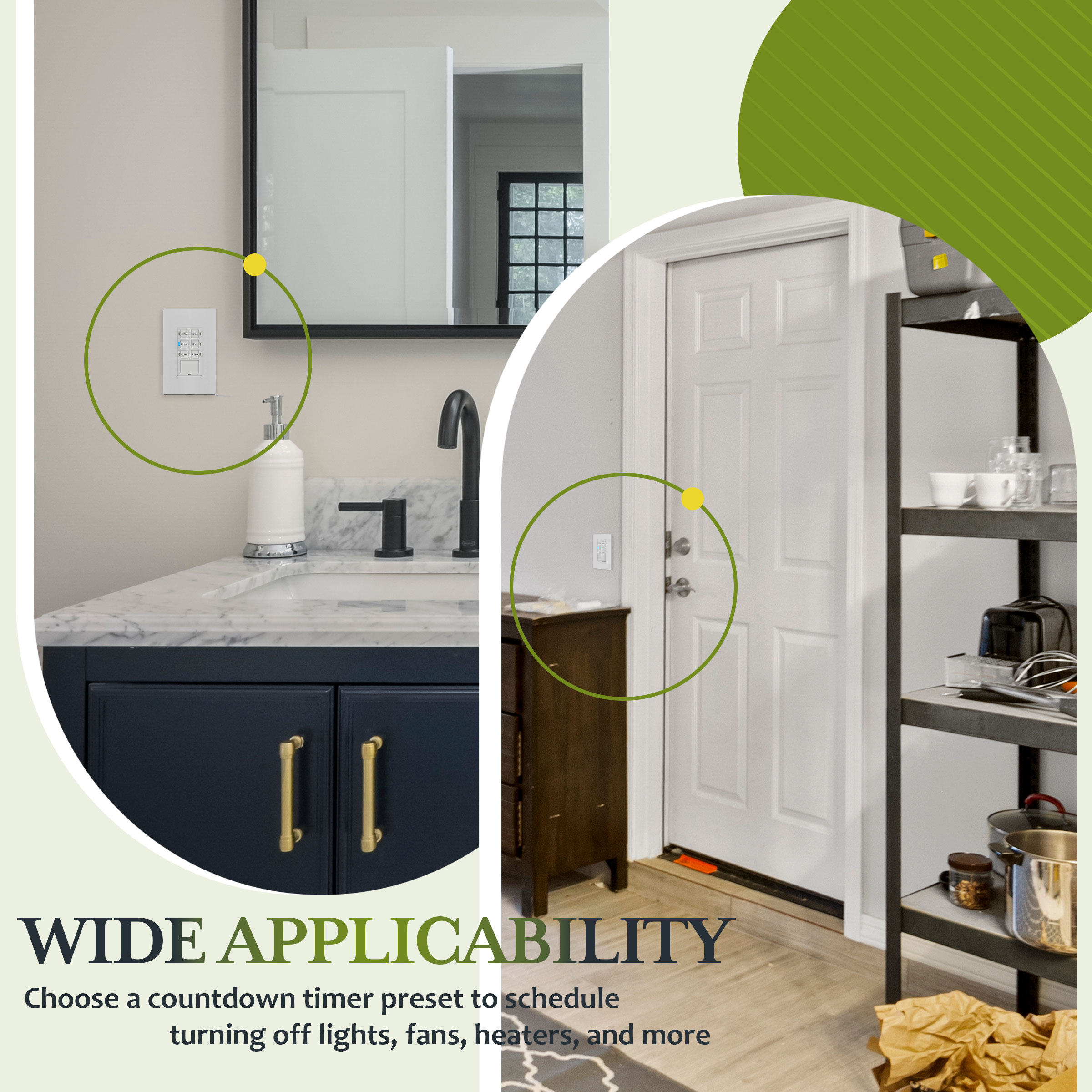 12 Hour Timer Switch Neutral Wire Required for Patio, Path, Porch ...