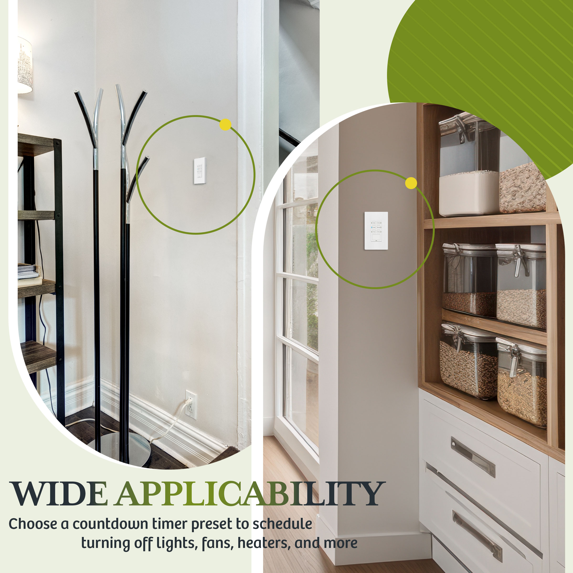 Countdown Timer Switch, Fan Switch Timer, Wall Light Timer Switch, Bathroom Timer Switch, 5 min ...