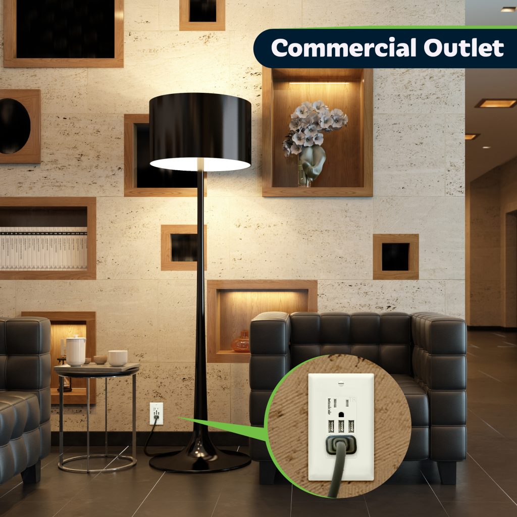 5.8A Triple USB Charging Outlet Receptacle | TOPGREENER